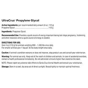 UltraCruz-sc-394501 Livestock Propylene Glycol Supplement, 1 Gallon