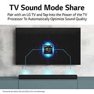 LG 5.1.3 Ch Soundbar S90QY with Wireless Subwoofer, Dolby Atmos and DTS:X -Black (Renewed)