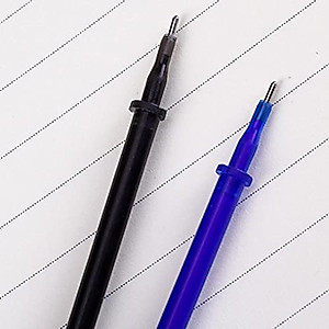 N.D 50pcs Erasable Pen Refill, 0.5mm Needle Head Black Replacement Gel Ink Pen Refill for Kids Students Writing Stationery Supplies
