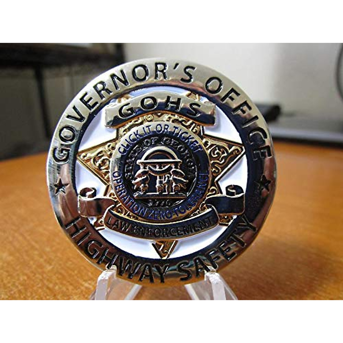 Georgia Governors Office of Highway Safety Operation Click It or Ticket Georgia Police, Sheriff & State Trooper Challenge Coin
