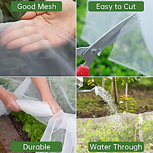 Garden Netting 10x33FT 2 Pack Ultra Fine Mesh, Insect Barrier Bird Netting for Garden Protection, Insect Bug Netting Garden Net for Protecting Plants Vegetables Flowers Fruits