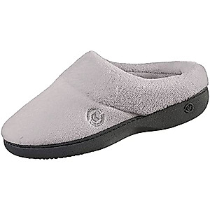 isotoner womens Classic slippers, Ash, 8.5-9 US