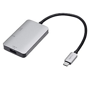 Amazon Basics USB-C 3.1 Adapter with 4K HDMI, USB-C port and 100W Power Delivery, Gray