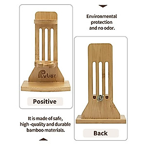 Rubor Hamster Water Bottle with Stand Small Animal Water Bottle Holder with 125ml Hanging Water Auto Dispenser for Syrian Rabbit Dwarf Gerbils Mice Rats Degus Small Pet Rodents (Bule)