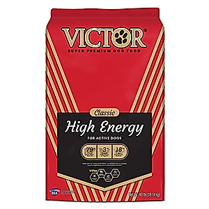 Victor Super Premium Dog Food – High Energy Dry Dog Food for Active Dogs – Gluten Free Dog Food with Beef and Chicken Meal Proteins for Sporting Dogs – All Breeds and All Life Stages, 40 lb
