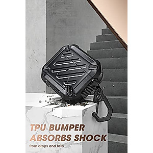 SUPCASE Unicorn Beetle Pro Series Case Designed for Airpods 3 (2021), Full-Body Rugged Protective Case with Carabiner for AirPods 3rd Generation (Black)