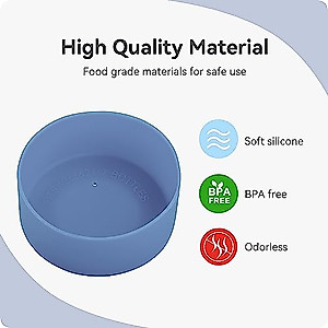 Prurex 2 Pcs Silicone Boot for Stanley Cup Tumbler 40oz & IceFlow 20oz 30oz, Bottle Bottom Sleeve Cover Compatible with Stanley Cup Accessories(Royal Blue)