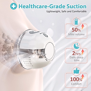 Breast Pump, Momspeace Breast Pump Hands Free with APP, Double Wearable Breastfeeding Pump, Portable Electric Breast Pump with 2 Mode & 12 Levels, Memory Function, Low Noise & Painless-24mm, 2 Pack