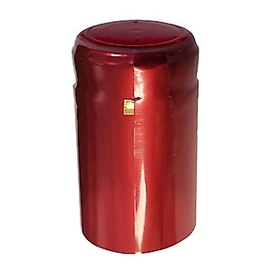 Metallic Ruby Red PVC Shrink Capsules-500 Count