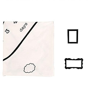 Hollyhorse Airplane Baby Blanket | Newborn Monthly Milestone Photo Blanket - Baby Boy Age Blanket for Growth Keepsake Photo