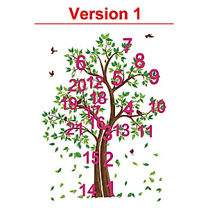 decalmile Green Tree Wall Stickers Flying Leaves Birds Wall Decals Bedroom Living Room Sofa TV Background Wall Decor