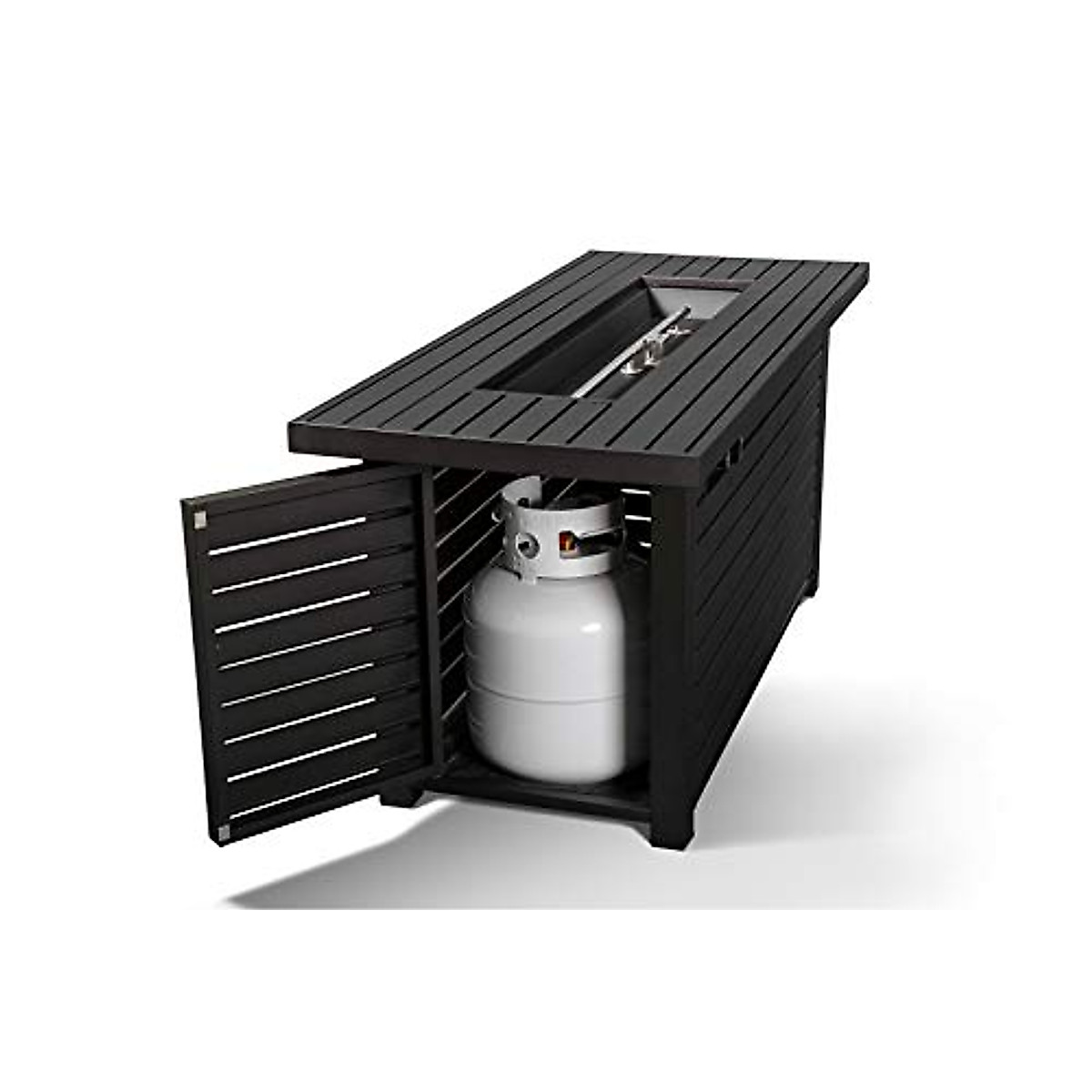 Hanie Design Parkside Gas Fire Table,Black