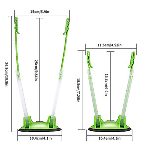 2 Pcs Freezer Bag Holder Stand, Food Storage Holders, Adjustable Plastic Food Prep Bag, Zip Lock Bag Holder Stand for Food Meal Prep Bag, Kitchen Gadget Baggy Rack