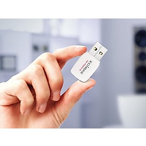 Edimax Wi-Fi 4 802.11n Mini USB Adapter, Works with Raspberry Pi, Wireless N300 Dongle, 300Mbps throughput, Auto-Power Adjustment for energy saving, Win 10 Plug-n-Play, Mac OS, Linux, EW-7722UTn V2