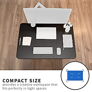 VIVO Universal 36 x 24 inch Solid One-Piece Compact Table Top for Standard and Sit to Stand Height Adjustable Home and Office Desk Frames, Black, DESK-TOP36B