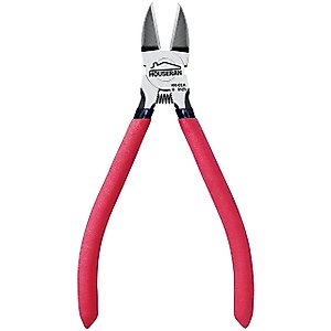 Wire Cutters, 6 inch Side Cutters, HOUSERAN Dikes Wire Cutters Diagonal Cutters with Non-slip Red Handle, Flush Cutter Pliers, Wire Clippers, Spring Loaded Wire Cutters for Jewelry, Crafting, Zip Tie