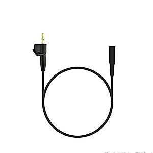 GEEKRIA QuickFit 2.5 mm Male to 3.5 mm Female Cable Compatible with Bose AE2, AE2i / Short Stereo Headset Audio Adapter Cord (Black 1FT)