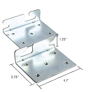Bed Claw Angled Retro-Hook Plates, Set of 2 with Hardware