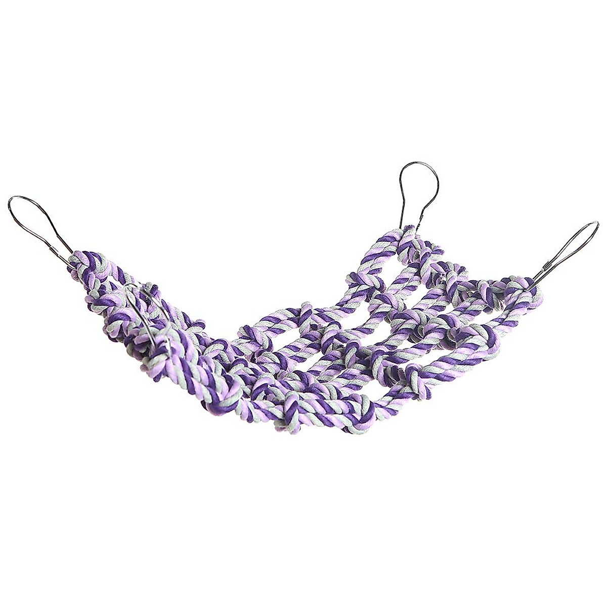 Niteangel Small Animal Activity Toy, Rat and Ferret Cotton Rope Nets (Purple)
