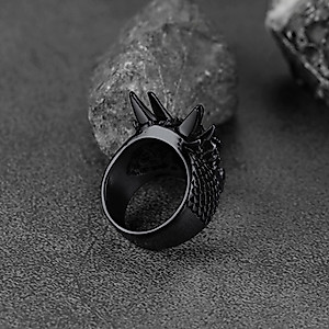 FaithHeart Punk Dragon Ring for Women Hip-hop Design Nordic Mythology Jewelry for Male