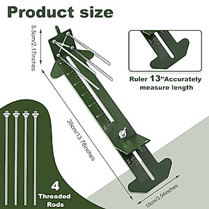 Tondiamo Paracord Bracelets Kit Paracord FID Set Adjustable Length Stainless Steel Lacing Needle DIY Craft Maker Tool 4 Inch to 13 Inch Weaving Knotters Tool for Jewelry Supplies Army Green