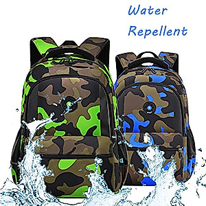 Ladyzone Camo School Backpack Lightweight Schoolbag Travel Camp Outdoor Daypack (Camo Orange) LZ003 One Size