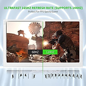 G-STORY 15.6" Portable Monitor 144Hz for Xbox Series S 2K Portable Gaming Monitor IPS Screen for Xbox Series S（not Included） with Two HDMI, HDR, Freesync Game Mode Travel Monitor