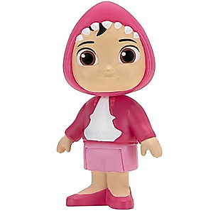 CoComelon 6 Figure Family and Friends Shark Theme Pack - Includes JJ, Nico, Cody, Nina, Bella and Cece in Shark Hoodies - Toys for Kids and Preschoolers