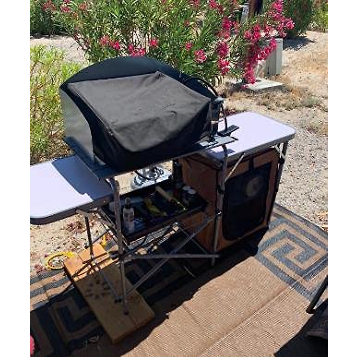 ZBXFCSH Heavy Duty Grill Cover for Blackstone 17 Inch Camp Chef Griddle with The Hood, 600D Heavy Duty Cover - Heighten