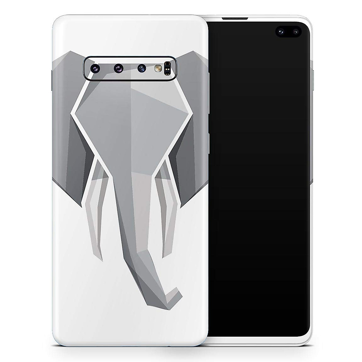 DesignSkinz Geometric Elephant Protective Vinyl Decal Wrap Skin Cover Compatible with The Samsung Galaxy S20 (Screen Trim & Back Glass Skin)