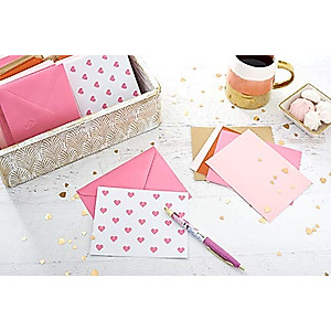 American Greetings Bulk Blank Cards with Envelopes, Heart Stationery (200-Count)