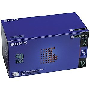 SONY 50MFD-2HD CFM 3.5 High Density Floppy Disk (50-pk MAC)