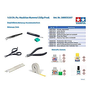 Tamiya 35367 1/35 German Heavy SP Howitzer Hummel Plastic Model Kit