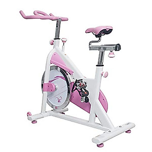 Sunny Health & Fitness P8150 Belt Drive Premium Indoor Cycling Bike, Pink