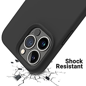OTOFLY Designed for iPhone 14 Pro Case, Silicone Shockproof Slim Thin Phone Case for iPhone 14 Pro 6.1 inch (Black)
