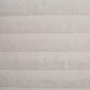 FUTEI Cream White Striped Decorative Throw Pillow Covers 18x18 Inch Set of 2,Square Spring Decorations Couch Pillow Case,Soft Cozy Faux Rabbit Fur & Velvet Back,Modern Home Decor for Bed