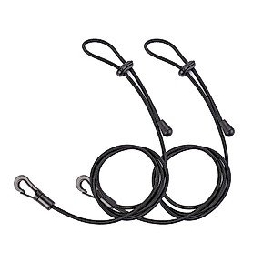 MOOCY Kayak Paddle Leash Safety Rod Adjustable Canoe Paddle Fishing Rod with Snap Hook for Kayaking Securing Canoe SUP Board Rowing Surfing Cycling Survival Paracord Bungee Cord Safety Lanyard