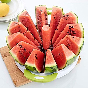Watermelon Cutter Stainless Steel Melon Fruit Cutting Tools Kitchen Multipurpose Cutter
