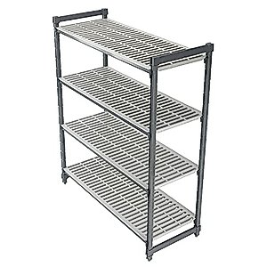 Cambro Esu243672V4580 Camshelving Elements Starter 4V 24X36X72 Brushed Graphite 1 Each