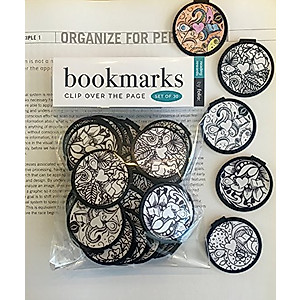 "Clip Over The Page" Readers Quote Bookmarks - Set of 30 - Wordy Quotes Bulk Bookmarks for Kids Girls Boys Teens. Perfect for Gifts - Student Incentives – Birthday Party Favors – Reading Incentives