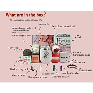 Carselage 16th Birthday Gifts for Girls, Unique Sweet 16 Birthday Gift Ideas, Happy 16 Year Old Birthday Decorations Gifts for Teenager Girls, Younger Sister, Daughters, Granddaughters