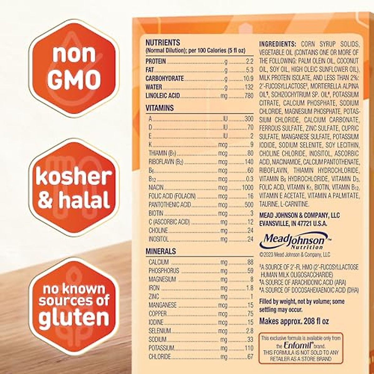 Enfamil Sensitive Baby Formula with DHA, Iron & Prebiotics to help support Brain & Immune Support. Lactose Sensitivity Infant Formula Inspired by Breast Milk, Non-GMO, Powder Refill Box, 117.6 Oz