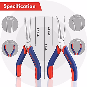 WORKPRO 12 in 1 Torx Screwdriver Set & WORKPRO 2-Piece 6" Mini Needle Nose Pliers Set