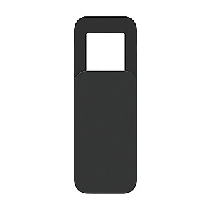 Webcam Cover Slide, Ultra-Thin Plastic Web Camera Cover Laptop Camera Cover for Laptop, PC, Computer, Smartphone, Protects Your Visual Prvacy Black