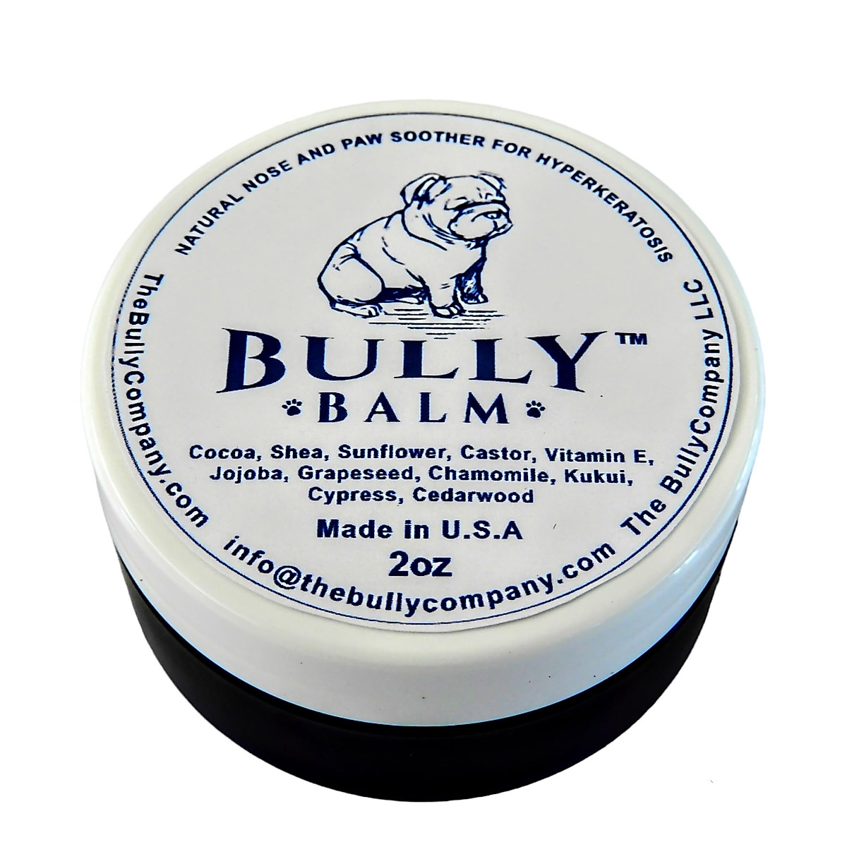 Bully Balm Dog Paw Snout Soother - Helps Heal Dry Cracked Nose and Paws - All Natural Healing Original Formula - Hyperkeratosis Ointment for Bulldog and Dogs