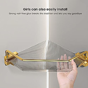 Acrylic Single Layer Storage Rack Durable Easy Installation Shelf for Solid Metal Surfaces