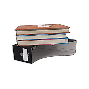 HUAPRINT Magazine File Holder(12 Pack,Black)-Folder Holder,Magazine Holders,Desk File Organizer,Document File Holder Box,Magazine Storage Box,With Labels