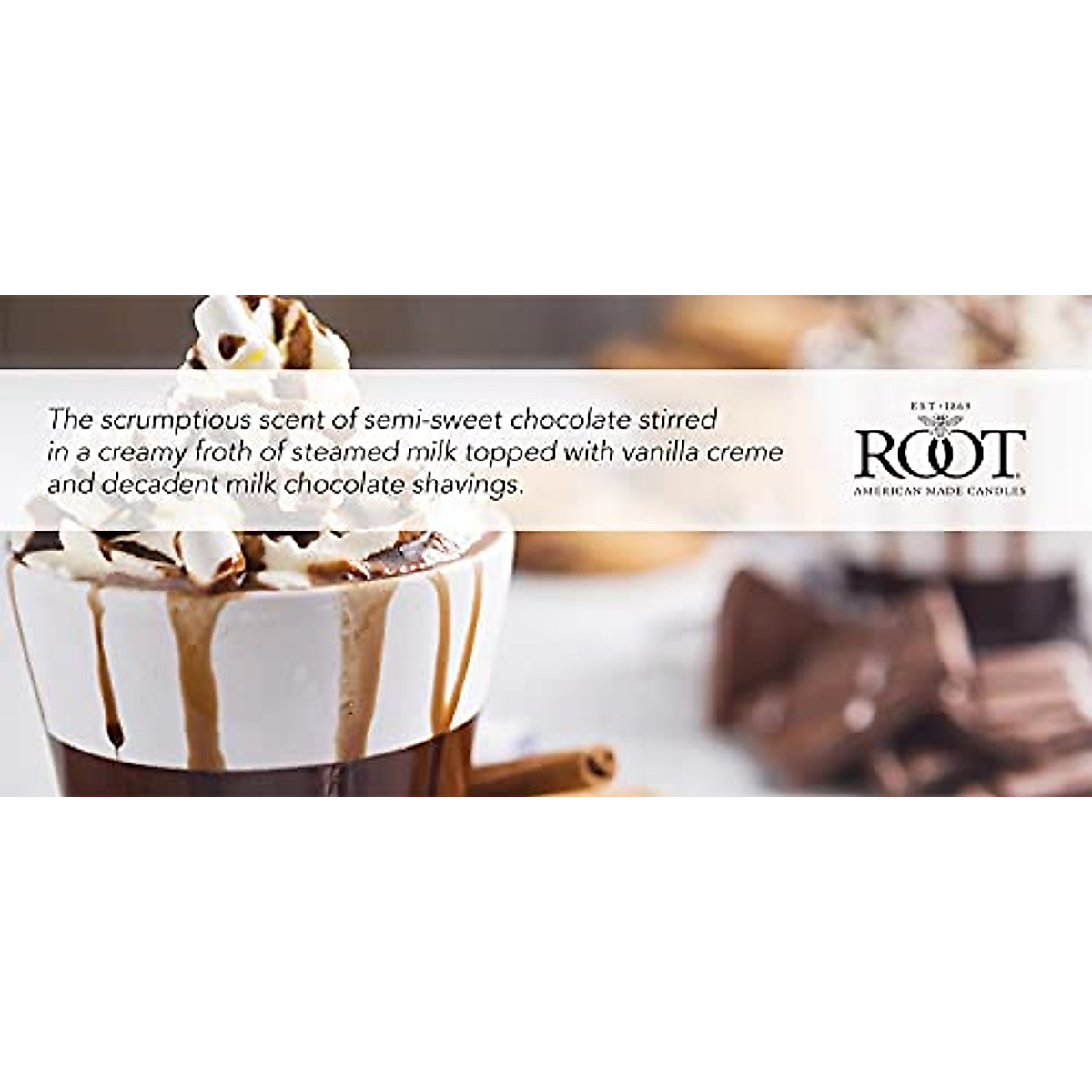 Root Candles Scented Candles Honeycomb Veriglass Premium Handcrafted Beeswax Blend Candle, Small, Hot Chocolate