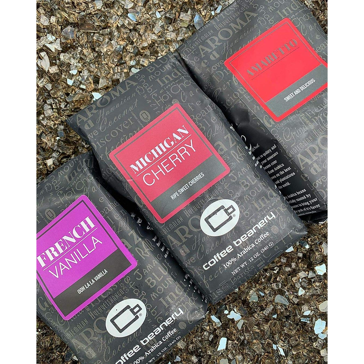 Michigan Cherry by Coffee Beanery | 12oz Flavored Whole Bean Coffee Medium Roast Coffee | 100% Specialty Arabica Coffee Whole Bean | Gourmet Coffee Whole Beans