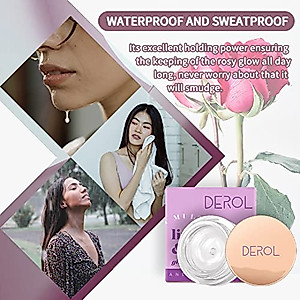 NewBang 2pcs Color Changing Blusher for Cheek Moisturizing Blush Rouge Multi-use Cream for Cheek & Lip Waterproof Gel for Cheeks & Lips Glossy Shiny Finish Blush Makeup